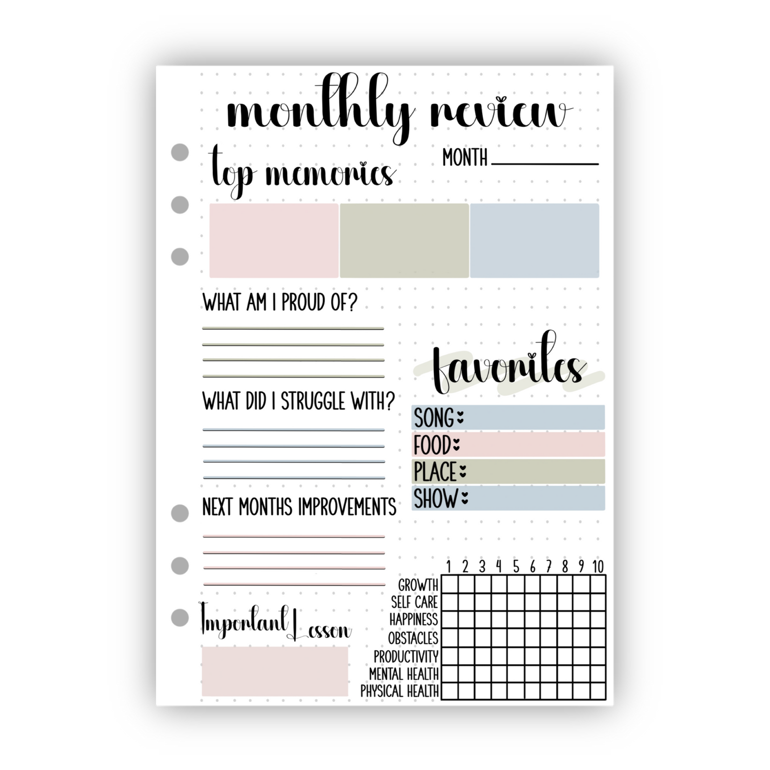 Journal Pages | Inserts for Fillable Journals | Jessica’s Journal