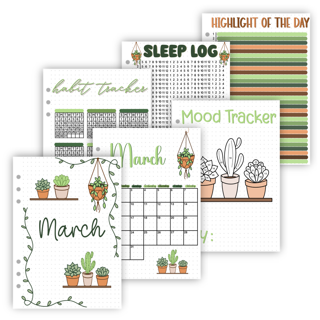 2026 Monthly Page Sets | Jessica's Journal