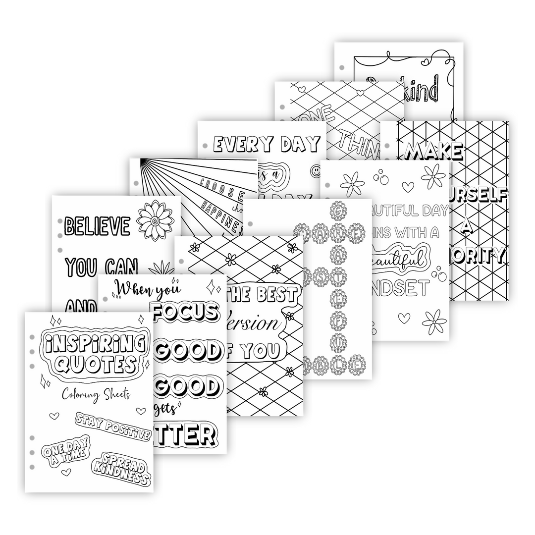 Coloring Pages | Binder-Ready Journal Page – Jessica's Journal