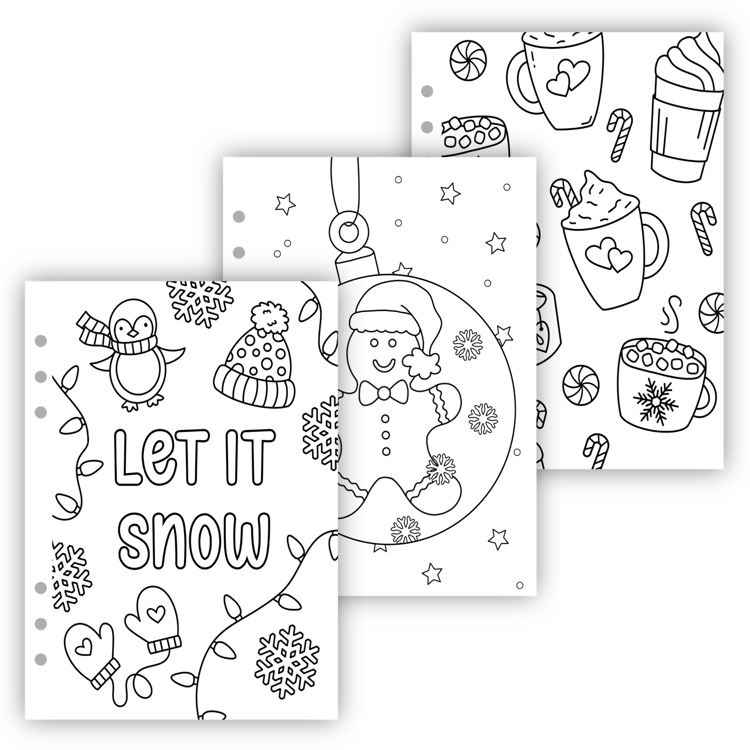 Winter Themed Coloring Pages – Jessica's Journal